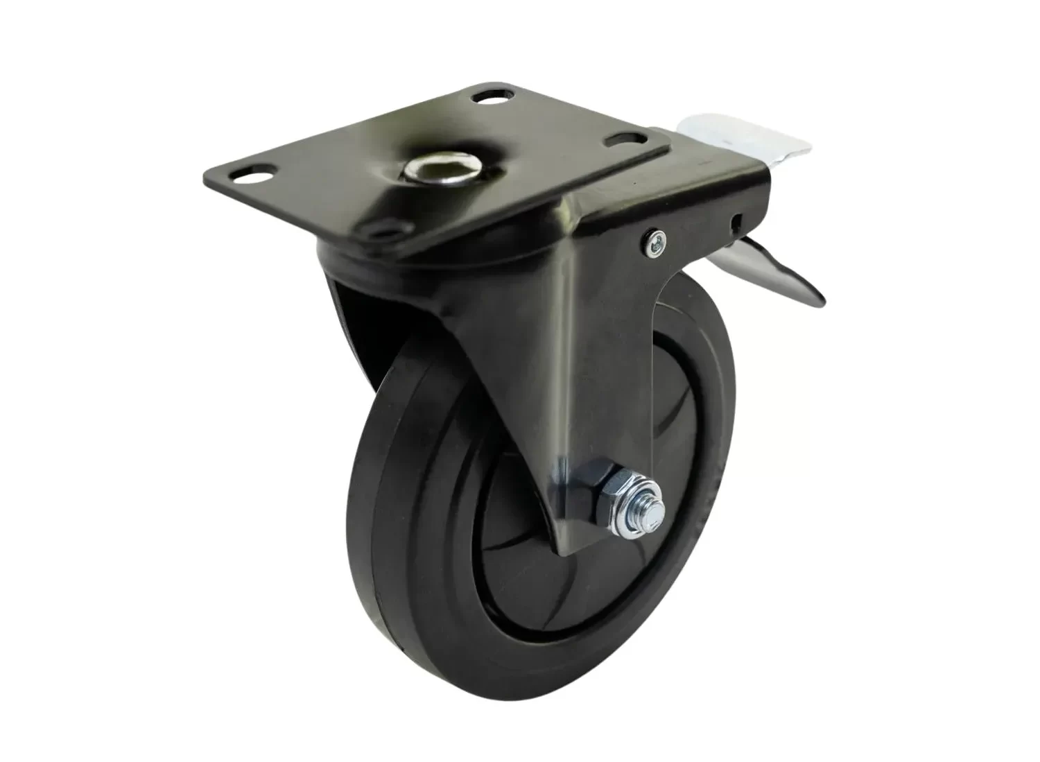 5 inch - Brake wheel - Car Wash Trolley